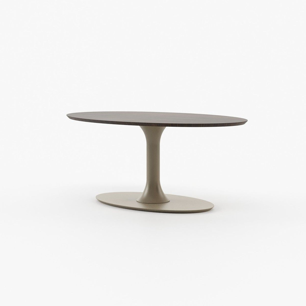 Laskasas EGG Dining & Bar Table Smoked Eucalyptus Veneer Matte – Araco Interiors