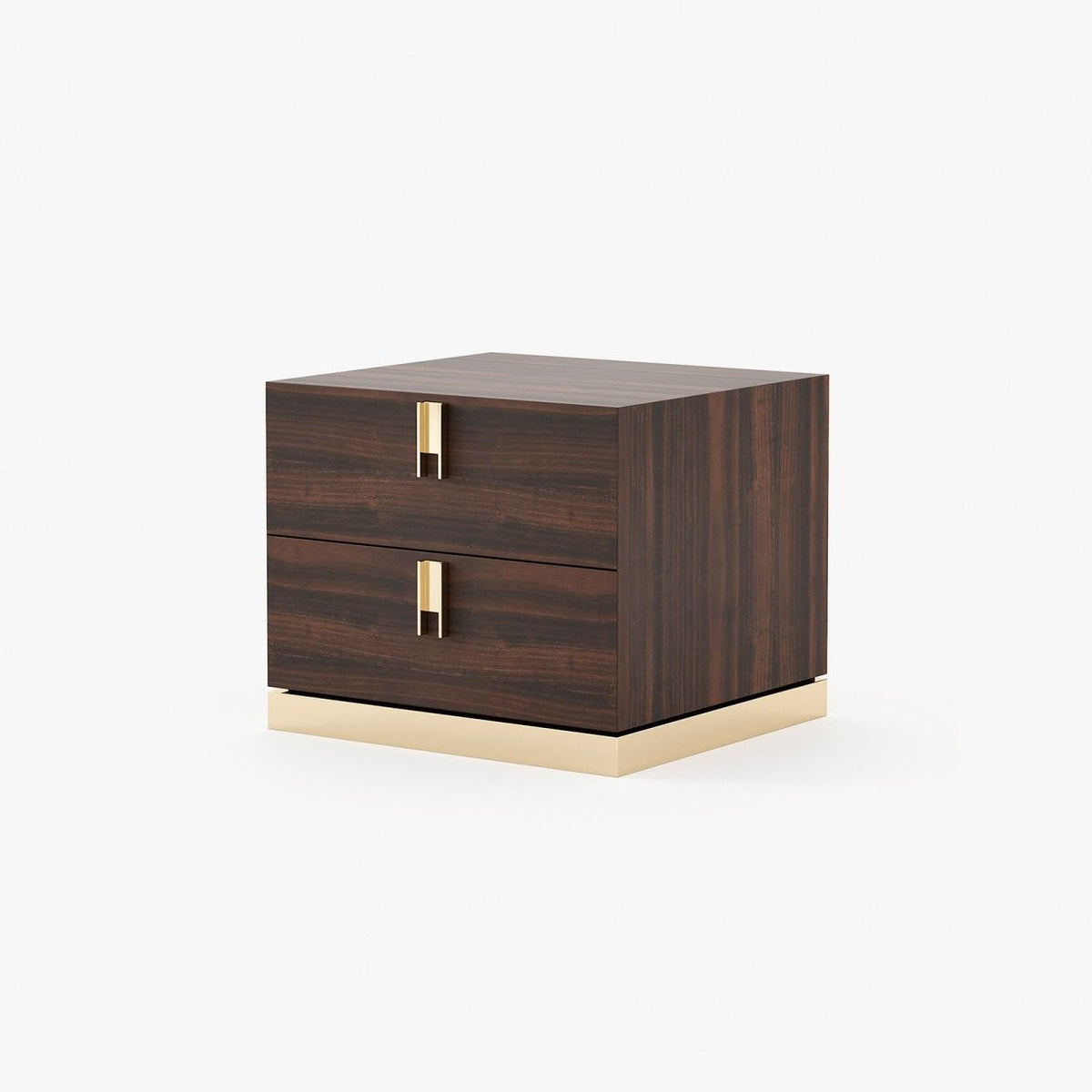 Laskasas EMILY Bedside Cabinet & Table Smoked Eucalyptus Veneer Matte – Araco Interiors