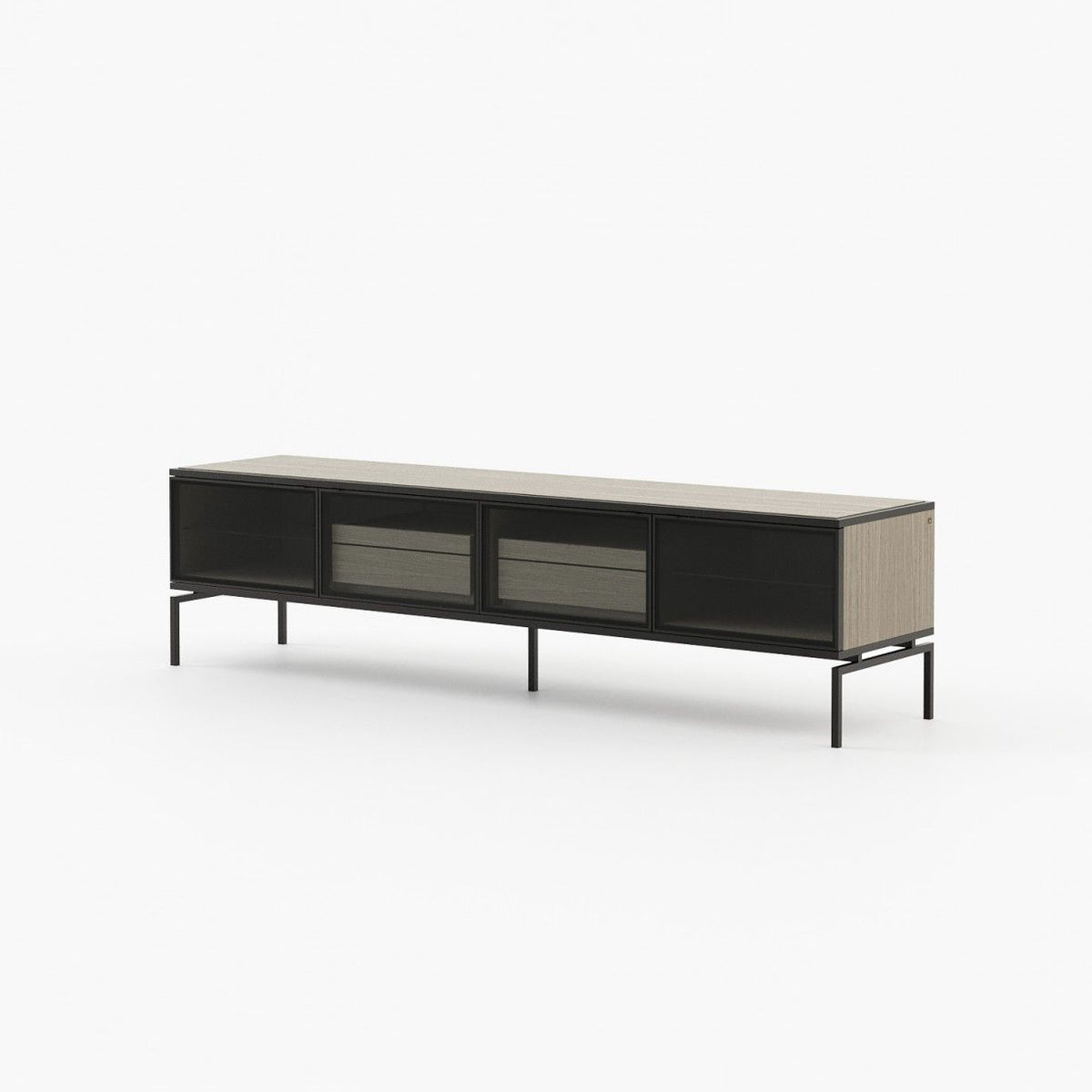 Laskasas AUSTEN with drawers Media Unit Aged Oak Veneer Matte – Araco ...