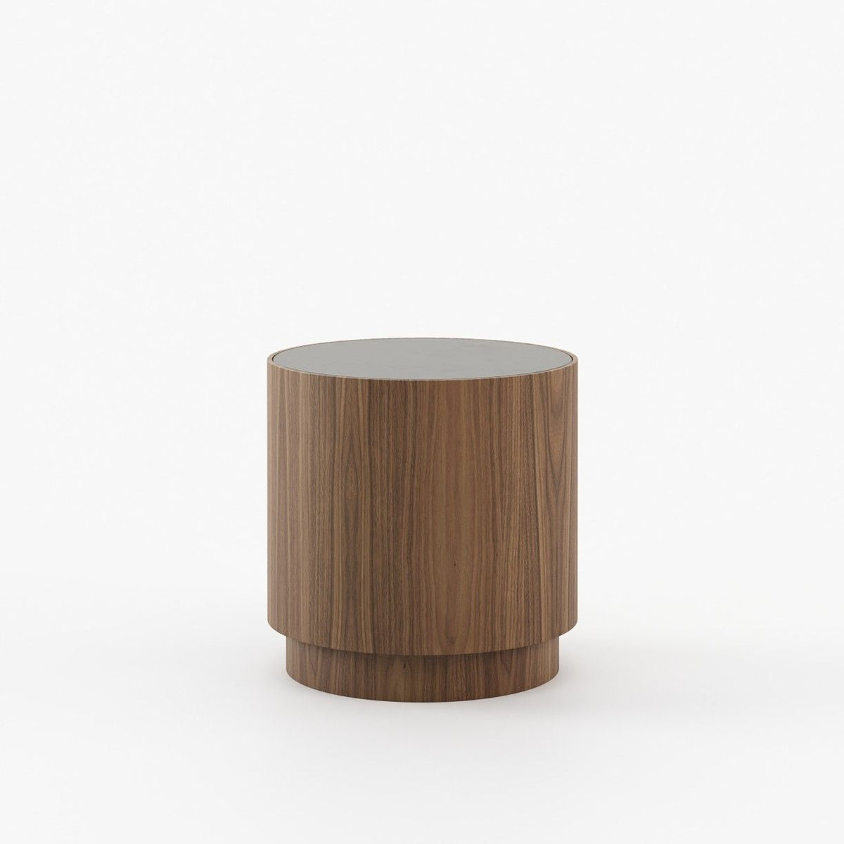 Laskasas GOLD Nest & Side Table Walnut Veneer Matte – Araco Interiors