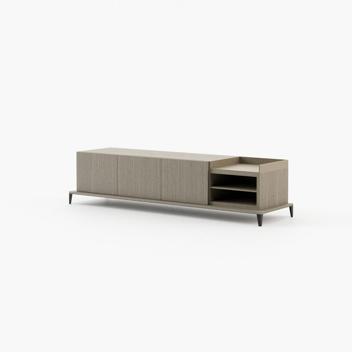 Laskasas MILOS Media Unit Aged Oak Veneer Matte – Araco Interiors